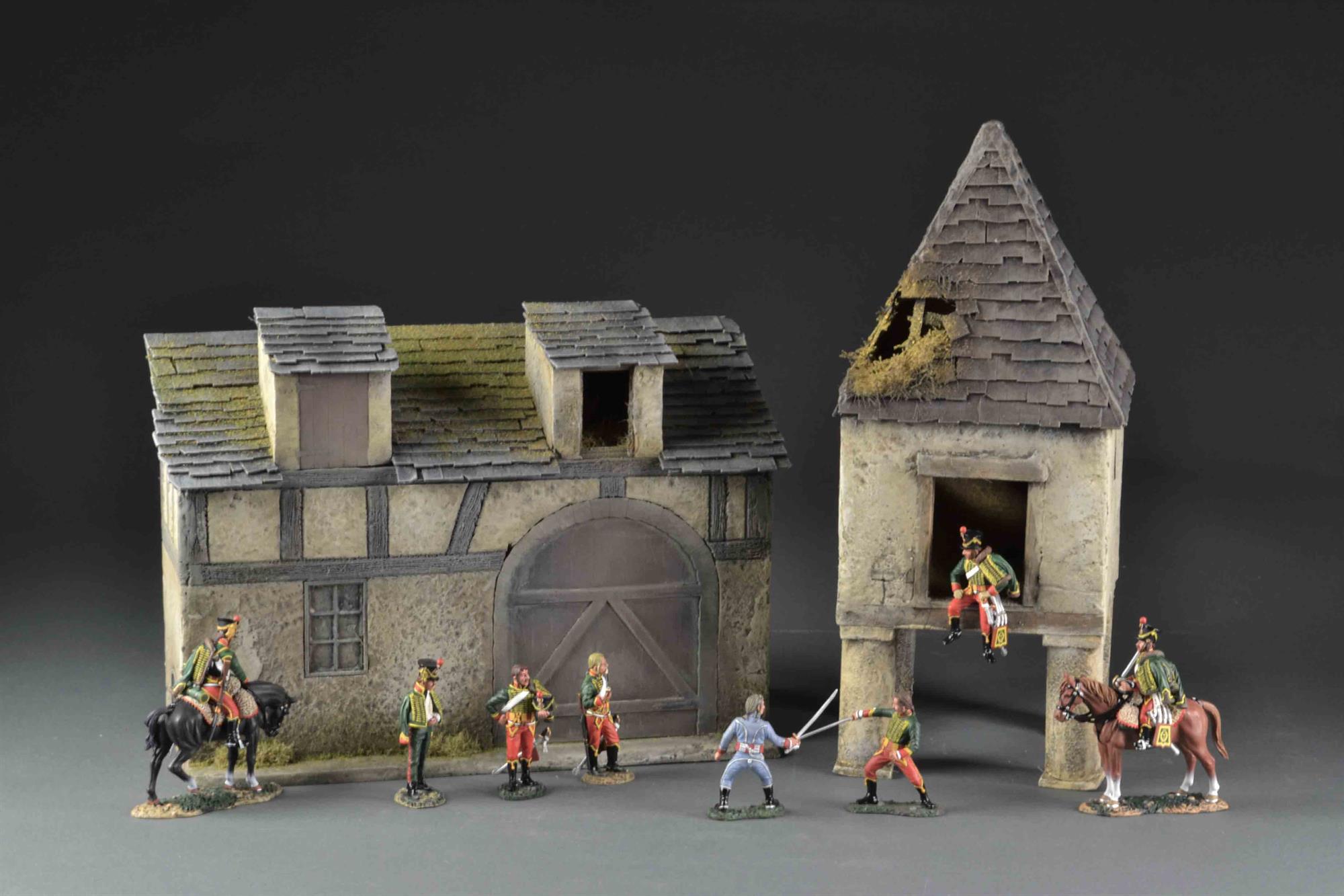 Old half-timbered barn